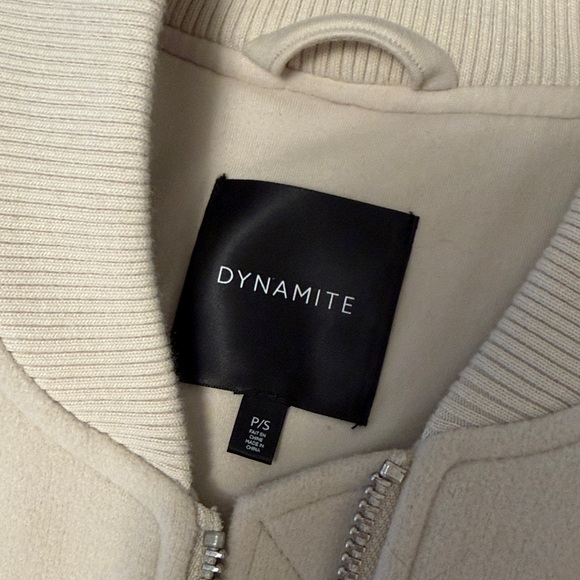 Dynamite | Jackets & Coats | Dynamite Cream Bomber Jacket | Poshmark